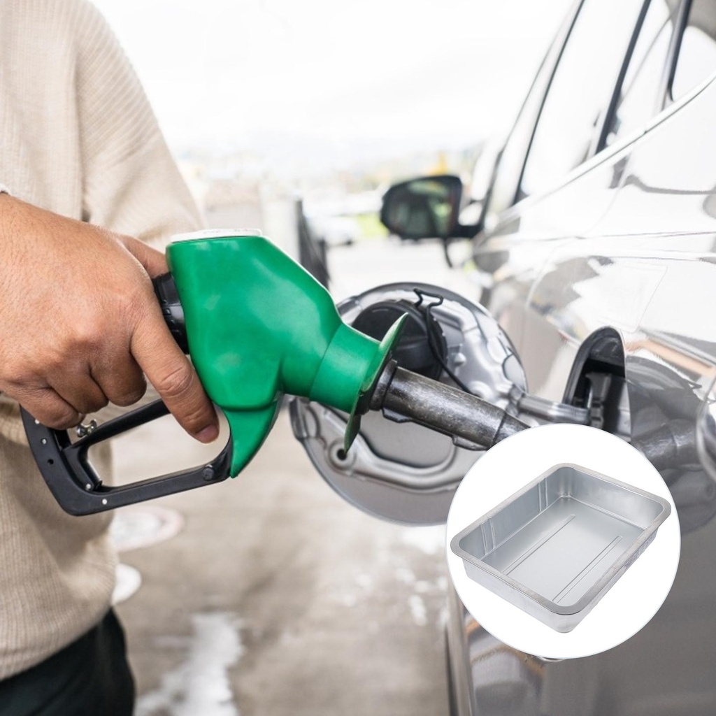 Oil Pan Drain Waste Tray Engine Changing Car Draining Tank Holder Feul ...