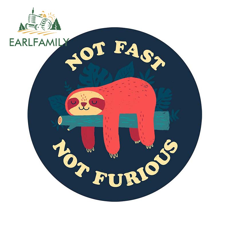 EARLFAMILY 13cm x 13cm Not Fast Not Furious Car Sticker Rear Windshield ...
