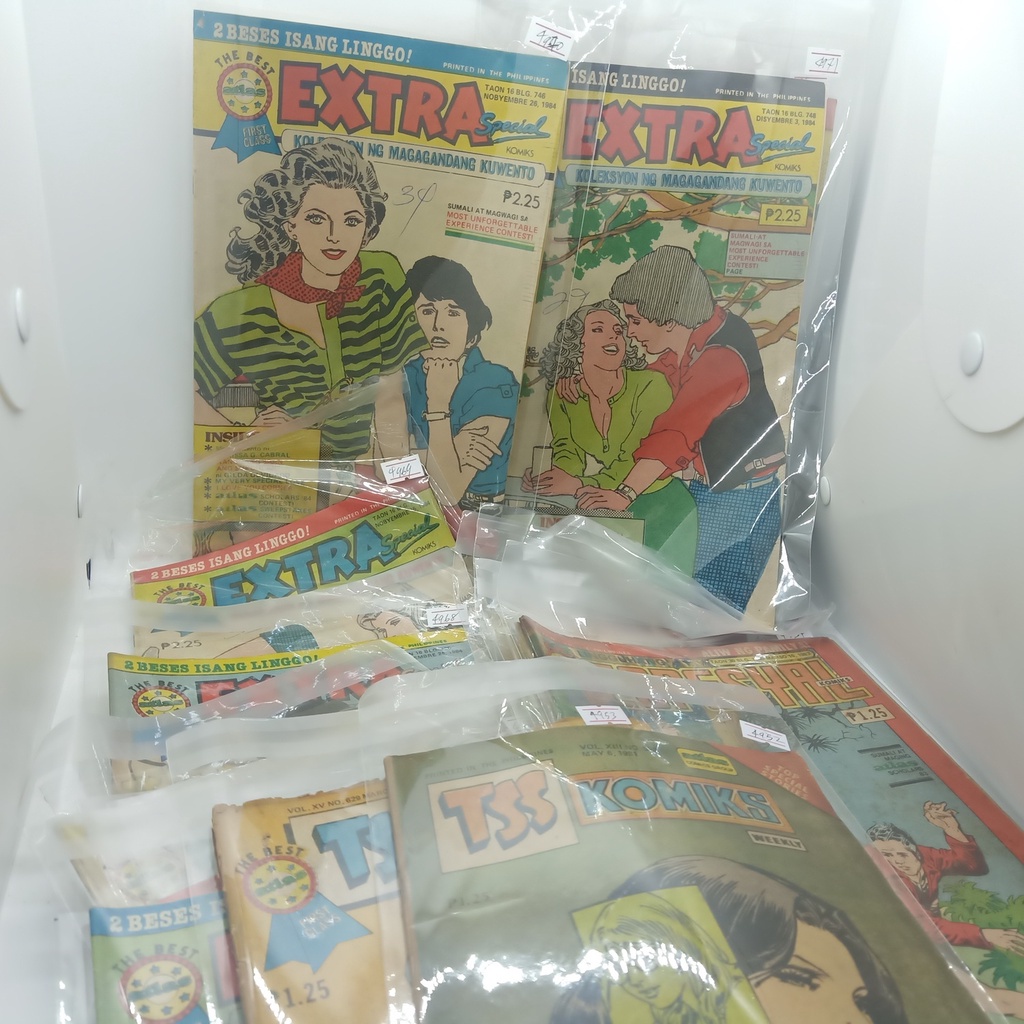 Atlas vintage pinoy tagalog komiks - box 3 - selling per piece - 1980-1984 80s extra espesyal ...