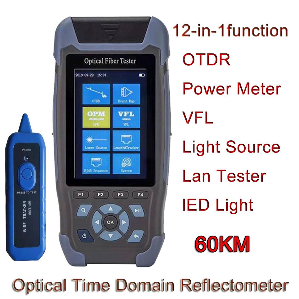 NOVKER NK3200D Pro Mini OTDR Fiber Optic Reflectometer with 9 Functions ...