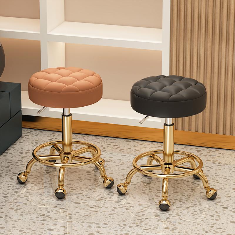 Hairdressing Gold Beauty Barber Salon Chairs Makeup Work Chair Office ...