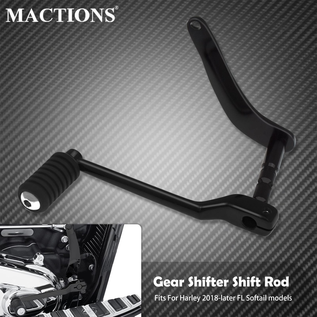 Motorcycle Heel Toe Shift Lever W/ Rubber Shifter Foot Peg For Harley ...