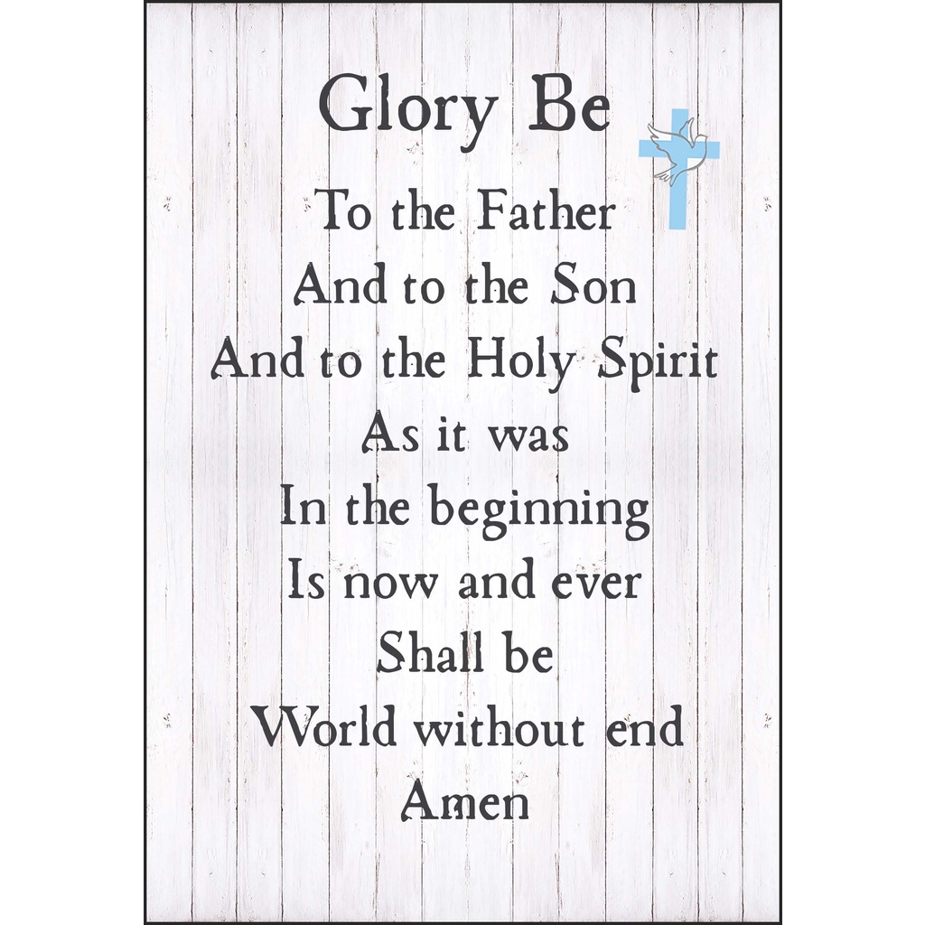 ♧Glory Be Prayer Bible Verse Wood Wall Decor Home Decor Prayer Rustic ...