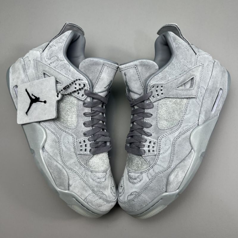 Jordan 4 Retro Kaws Grey | Shopee Philippines