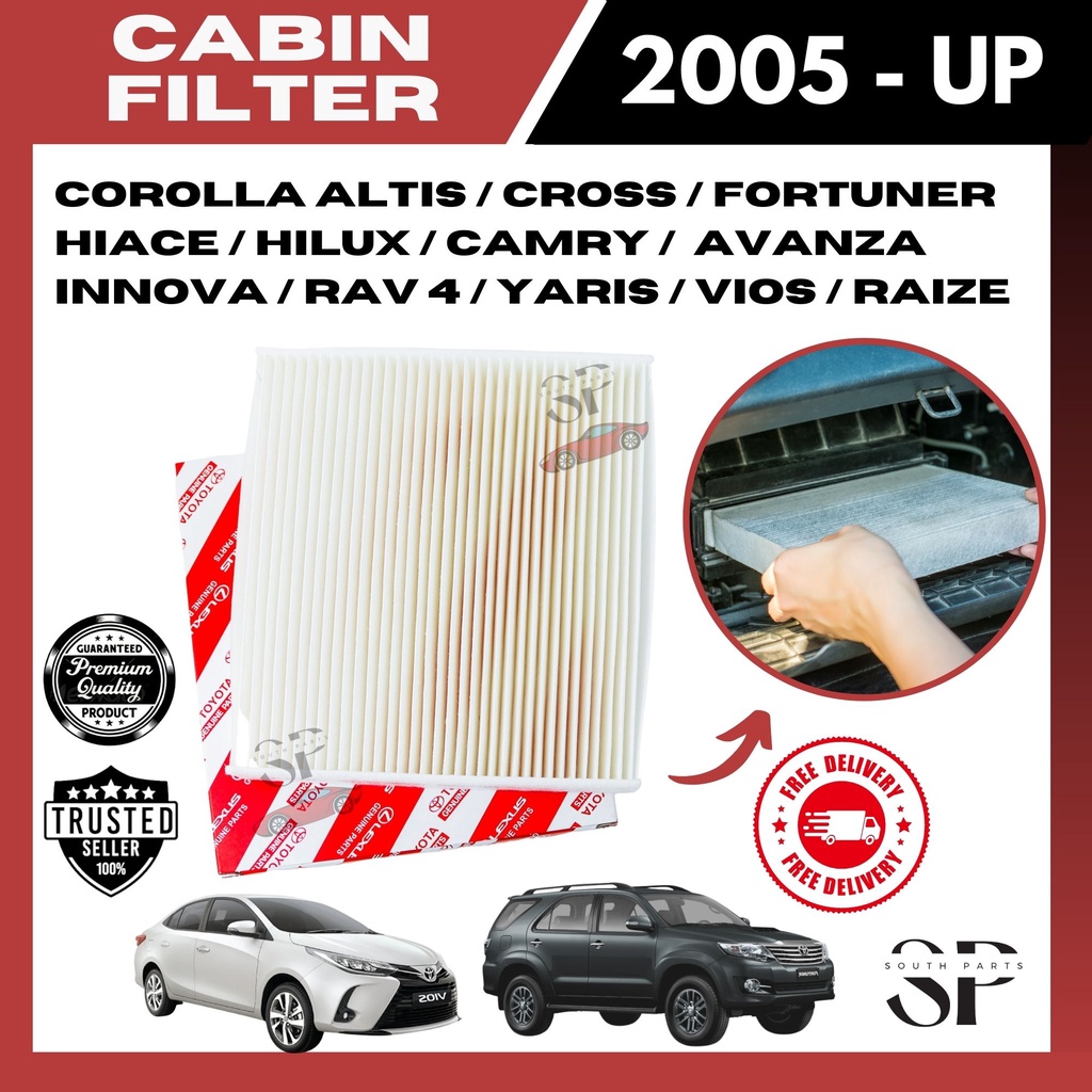 CABIN FILTER for TOYOTA Vios, Fortuner, Hiace, Corolla Altis/Cross ...