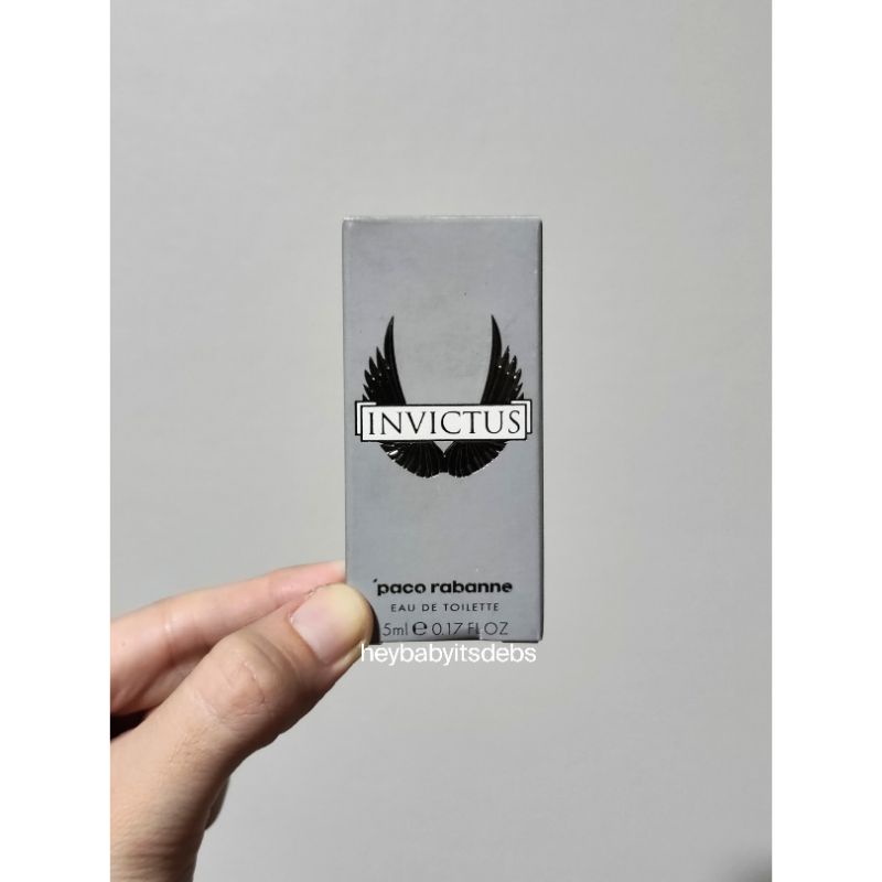 Authentic Paco Rabanne Invictus EDT 5ml Mini Perfume (Bnew) | Shopee ...