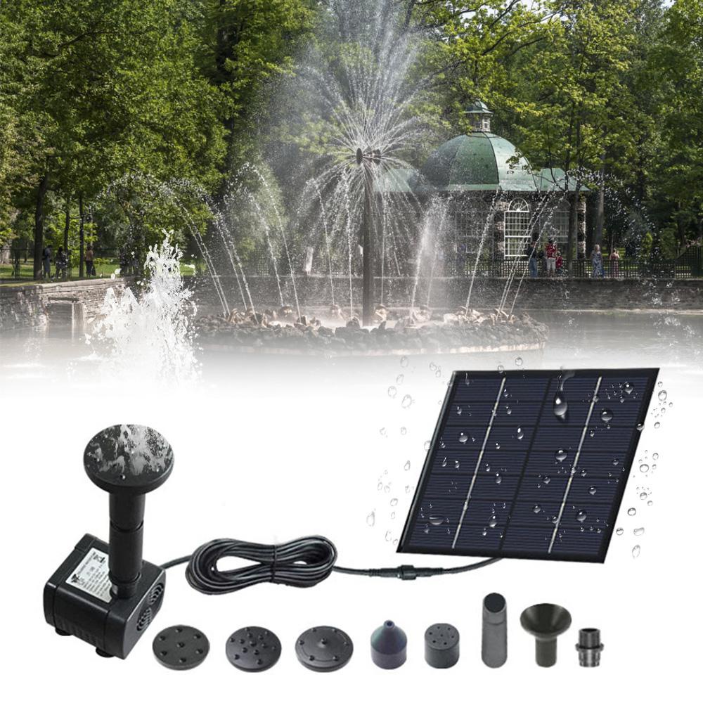 Aquarium Solar Water Pump 7V Hydroponics Filter Aeration Fish Tank ...