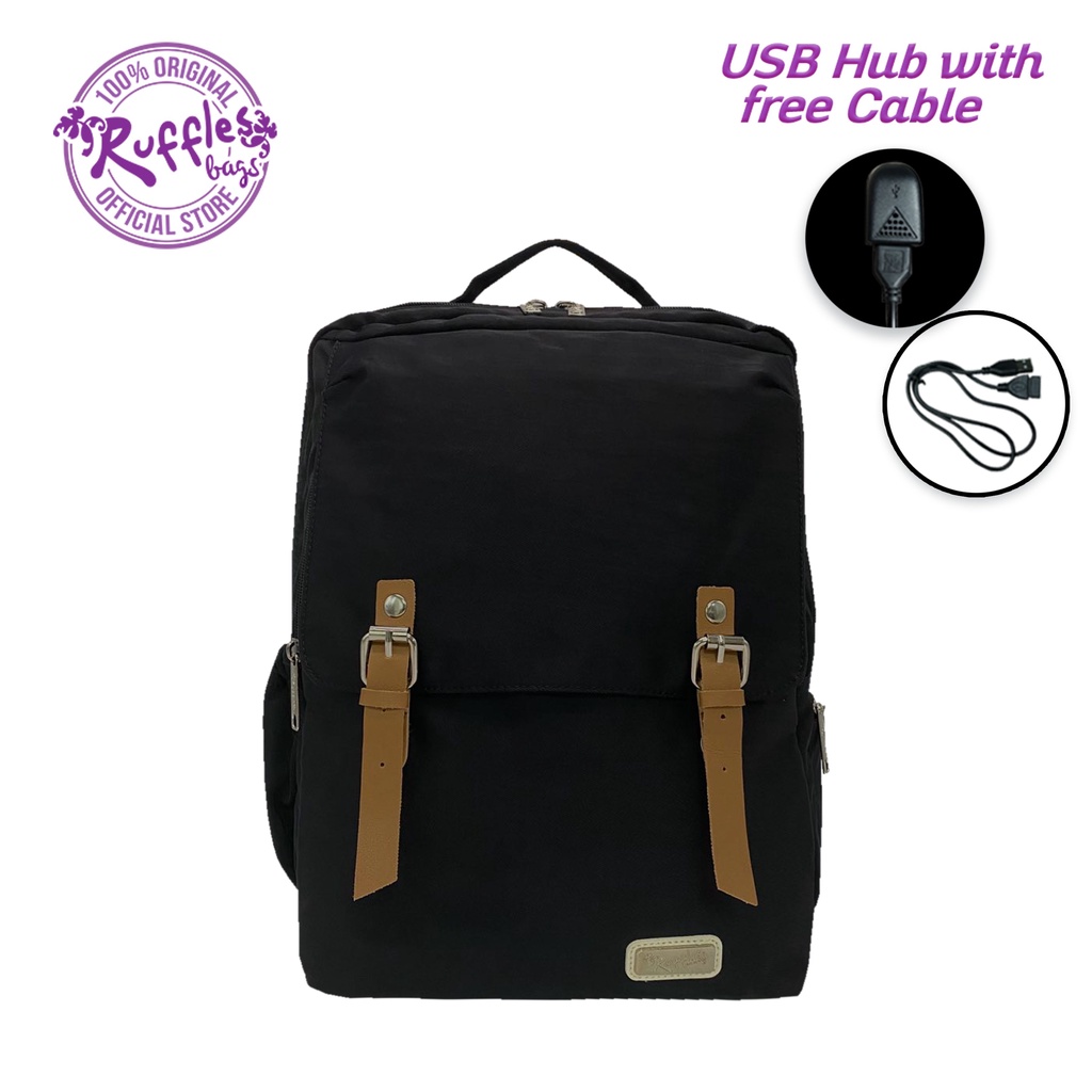Ruffles Bags Danica Backpack 16" Plain | Shopee Philippines