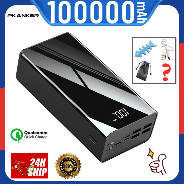 Original Powerbank 100000mAh Fast charge Large Capacity Fast Charging ...