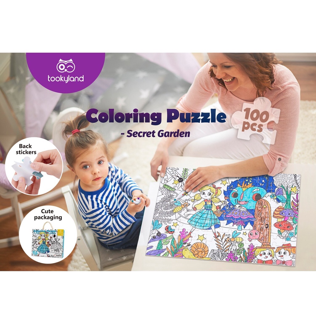 Coloring Puzzle - Secret Garden | Shopee Philippines