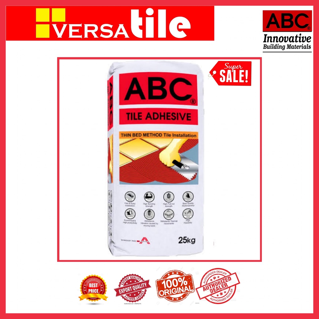 ABC Tile Adhesive Original 25kg #1 Tile Adhesive in the Philippines ...