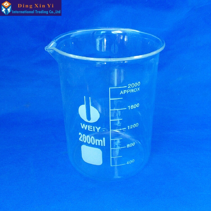 Glass beaker 2000ml,Lab Supplies,Lab beaker,Good quality beaker,High ...
