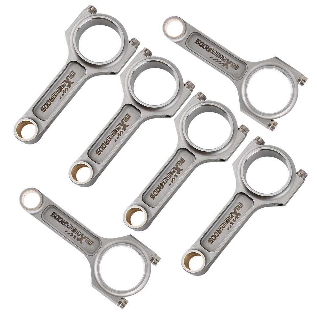 ☮I-Beam Forged Connecting Rods + ARP Bolts for Toyota Supra 2JZ 2JZ-GE ...