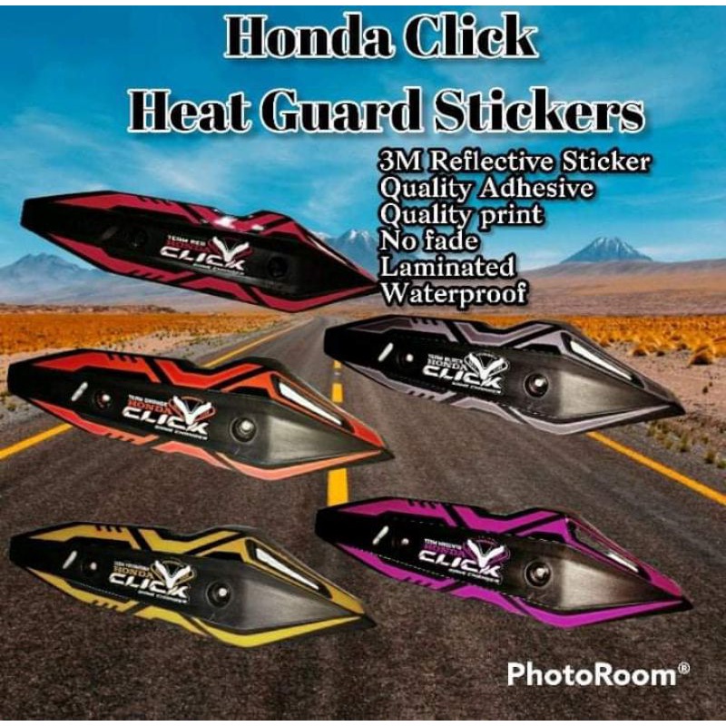 Honda Click 125/150i v2 and v3 Accessories Heat Guard sticker only (1 ...