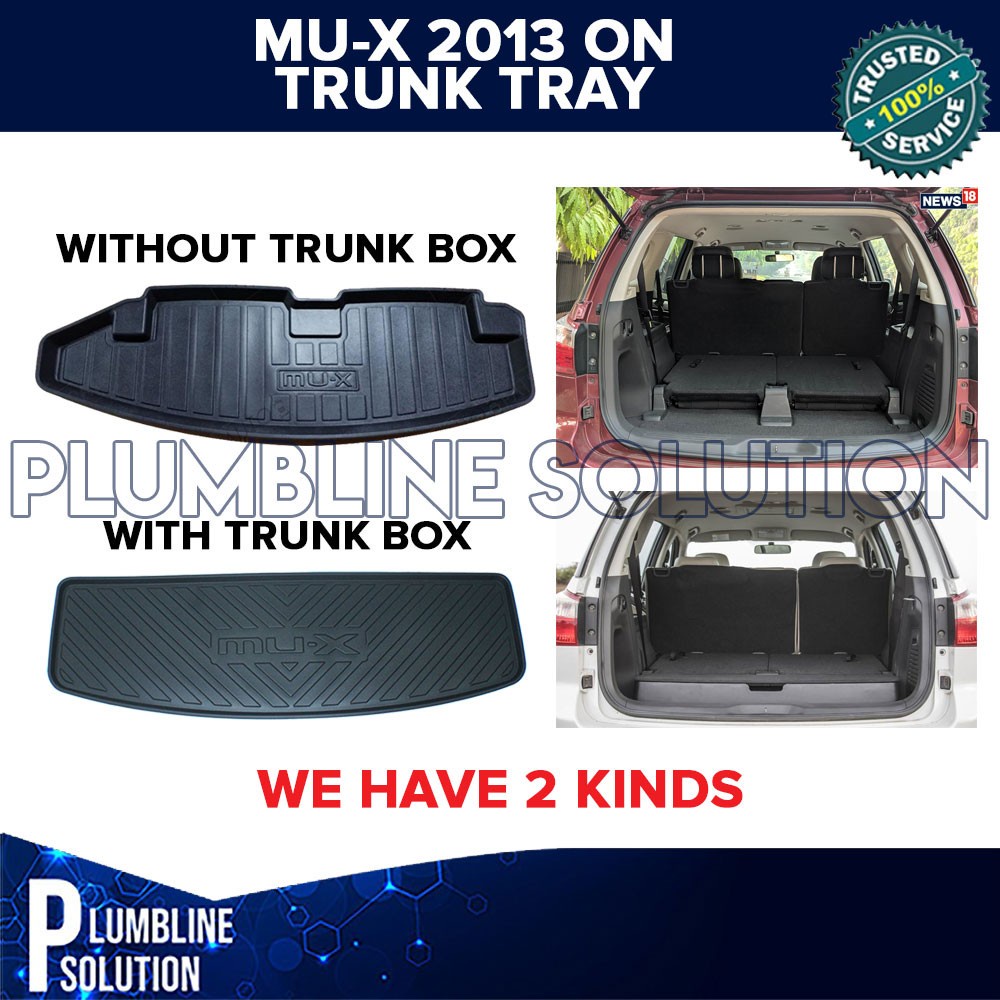 ☫Isuzu MUX / MU-X 2014 - 2020 Trunk Tray / Cargo Trunk Tray / Cargo Matting / Trunk Tray ...