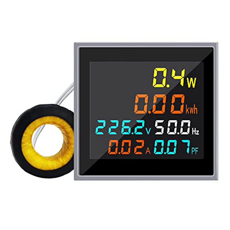 6 in 1 AC50-300V Electronic Watt-Hour Meter Voltage Current Power ...