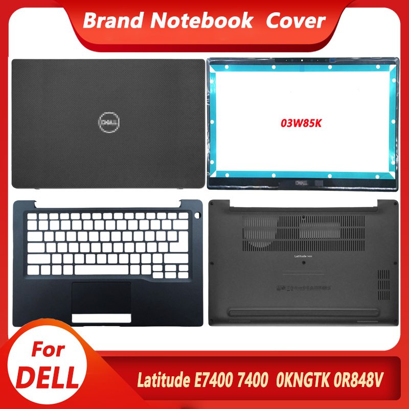 New For Dell Latitude E7400 7400 LCD Back Cover Front Bezel Upper Case ...