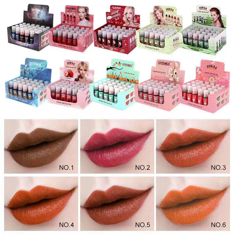 ♙24pcs Summer Girl Cheek Gel Lip Tint Set（10 Deign） | Shopee Philippines