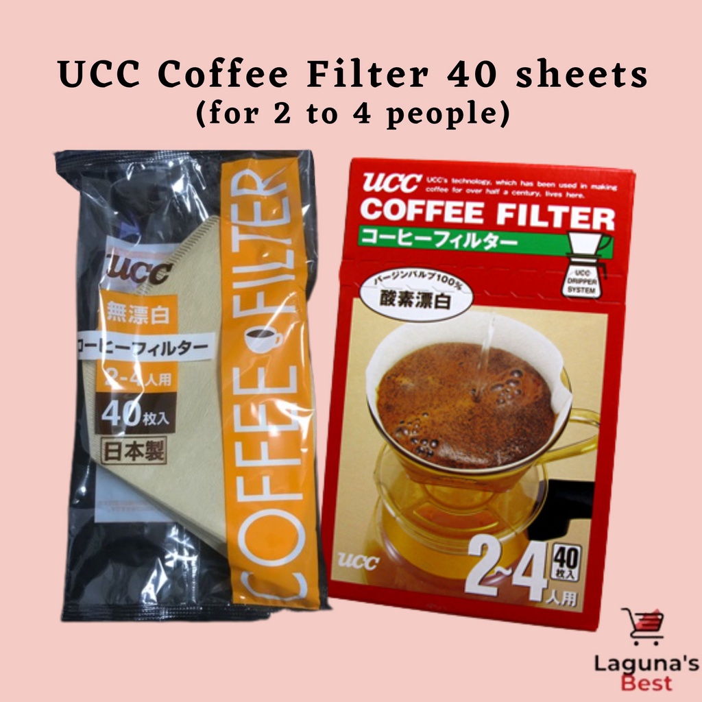 UCC Coffee Filter 40 sheets (for 2 to 4 people) | Shopee Philippines
