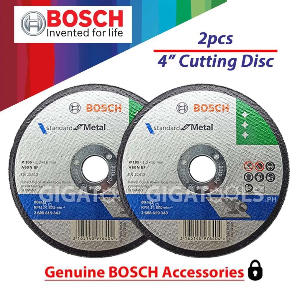 Bosch Cutting Disc 4-inch for Metal Thin 1.2 mm ( 2608619343 ) with ...