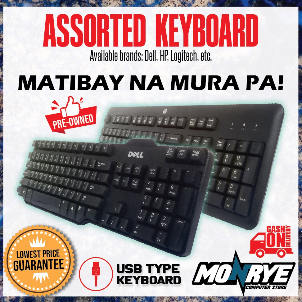 Keyboard - Assorted - USB Type ALL BRANDED - MATIBAY NA, MURA PA ...