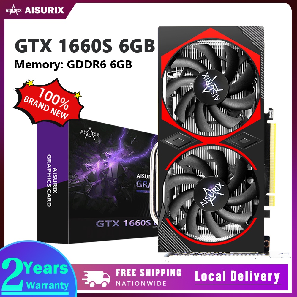 AISURIX Nvidia GTX 1660 SUPER™ 6GB GDDR6 Graphic Card GeForce Video ... AISURIX Nvidia GTX 1660 SUPER™ 6GB GDDR6 Graphic Card GeForce Video ...
