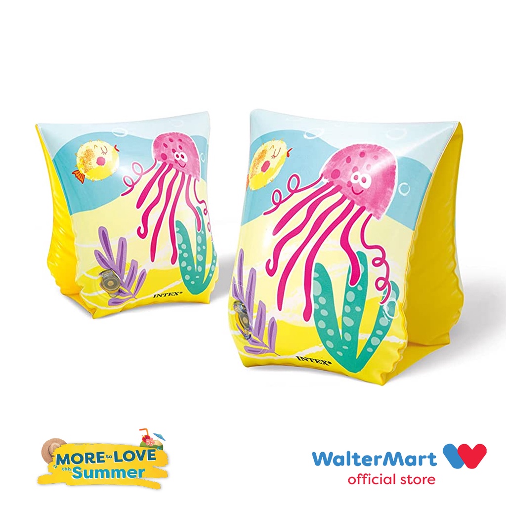 INTEX 100% Authentic Inflatable Arm Bands Tropical Buddies 9x6in 58652 ...