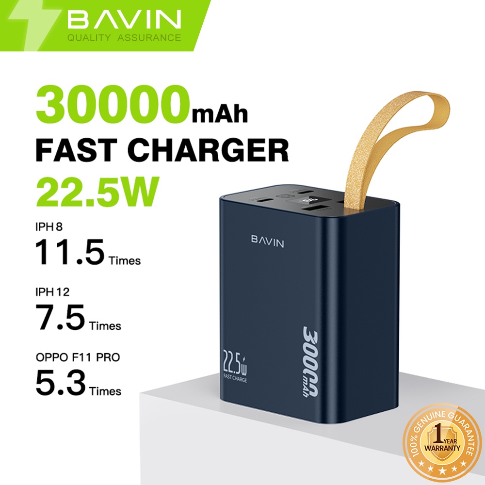 BAVIN PC1008 / PC1007S 30000-20000mAh 22.5W Fast Charging Powerbank ...