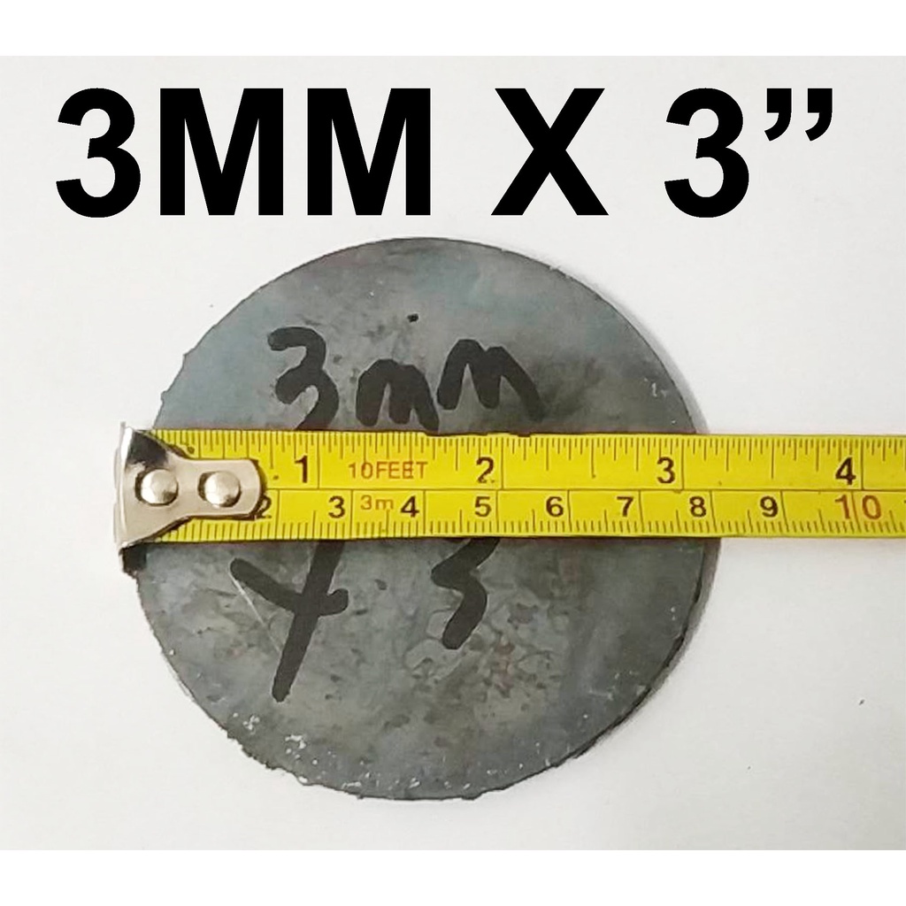 MS BASE PLATE 3MM X 3" MILD STEEL CIRCLE