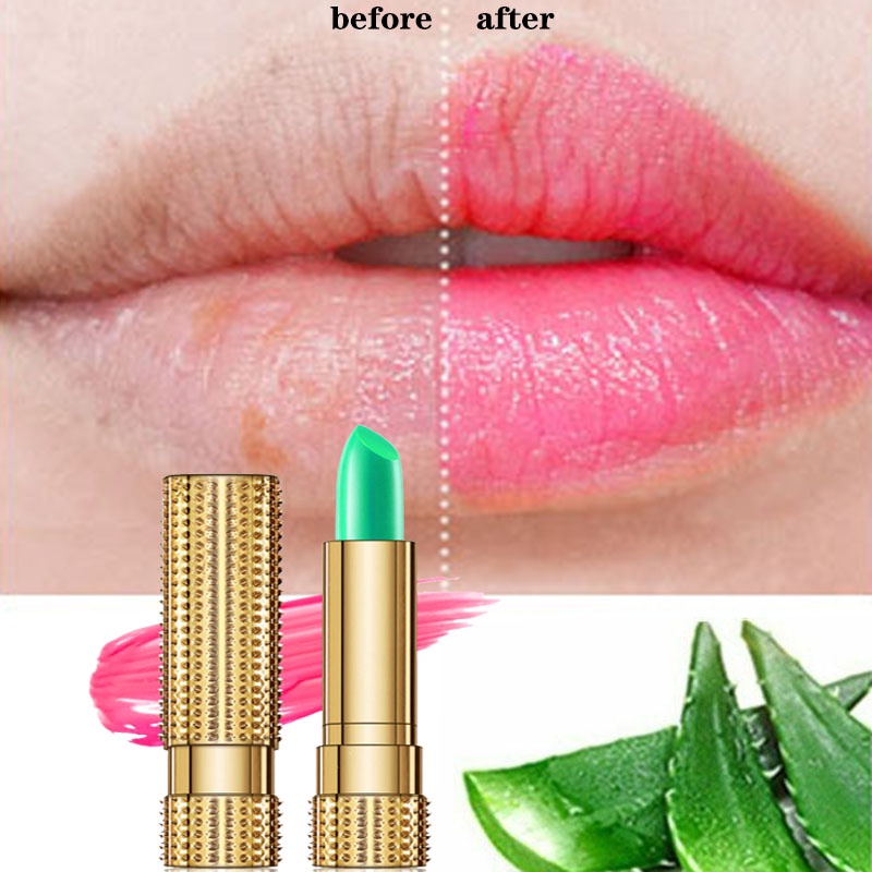 99% Aloe Vera Temperature Color Change Lipstick Moistourizing Lip ...