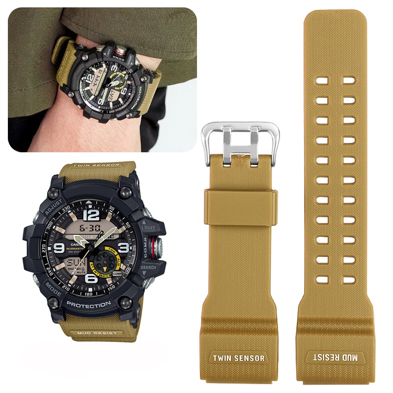 Resin Silicone Watch Band For Casio G-SHOCK Little/Small Mud King GG ...