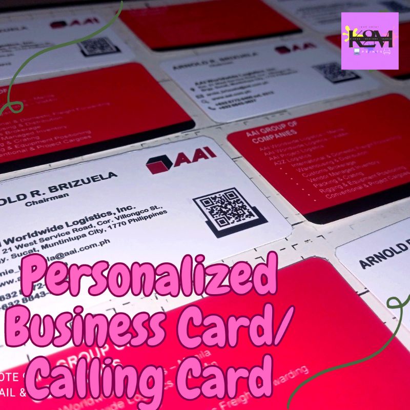 PERSONALIZED BUSINESS CARD / CALLING CARD | Shopee Philippines