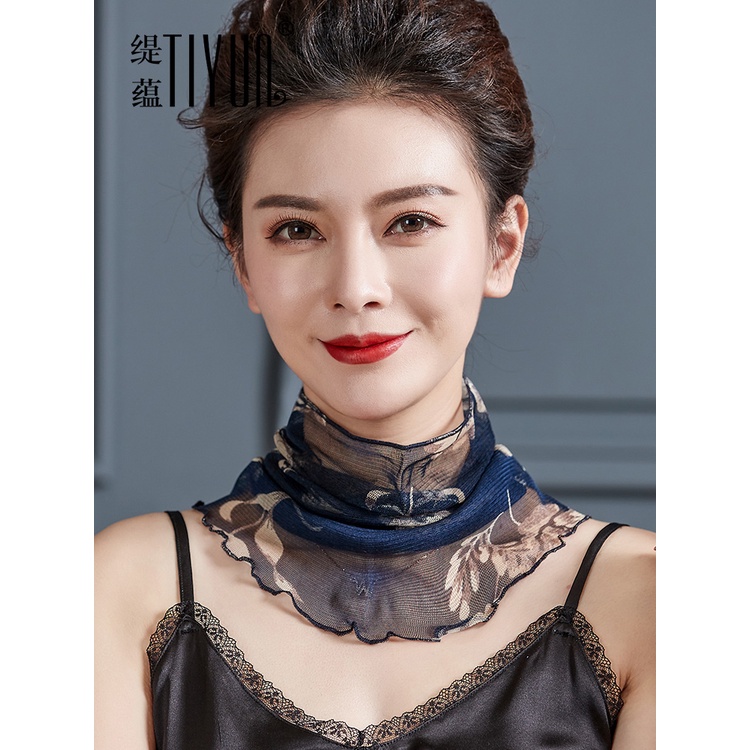 Ready Stock|Scarf Women Thin Style Summer Sunscreen Mulberry Silk Neck ...