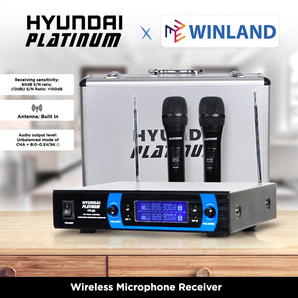 [5173]HYUNDAI PLATINUM Professional Wireless Microphone Mic PN9 ...