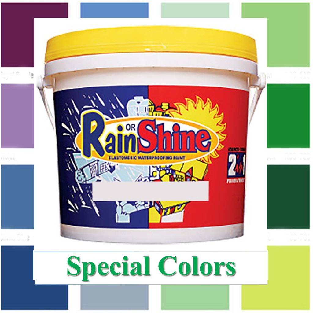 ♧Rain or Shine Elastomeric Waterproofing Paint Gallon/ 4 Liters Special ...