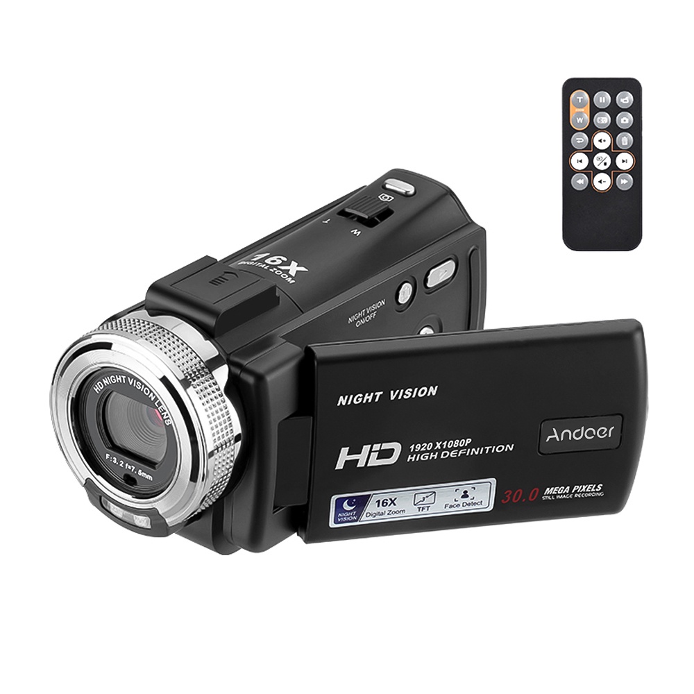 [Fast delivery]Andoer V12 1080P Full HD 16X Digital Zoom Recording ...