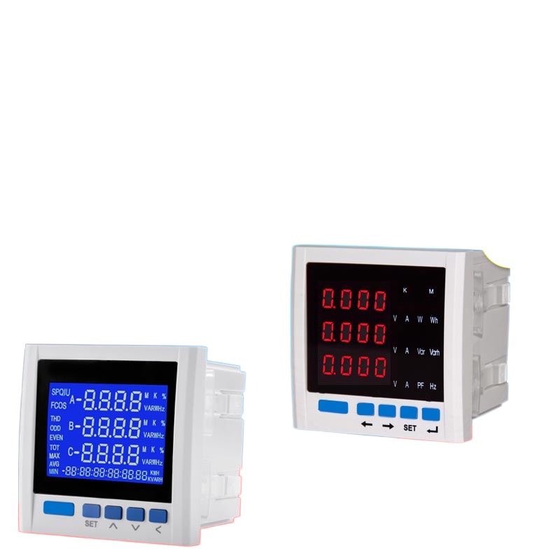 Three-phase current voltage energy liquid crystal multi-function power meter digital display ...