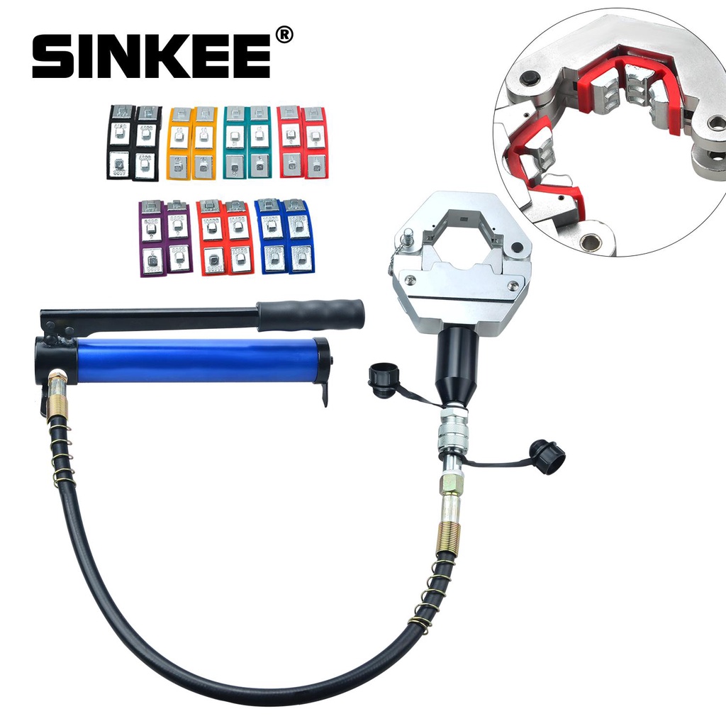 Hydraulic Hose Crimping Tool AC Hose Crimper Kit Manual Handheld Car AC ...