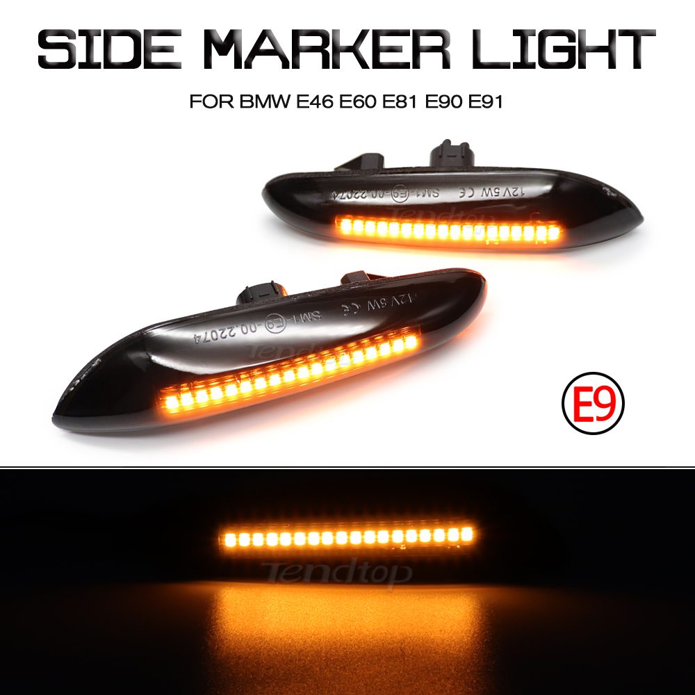 Fender Marker Side Mirror Indicator Lamp For BMW E90 E91 E92 E93 E60 E87 E82 E61 E46 2002-2015 ...
