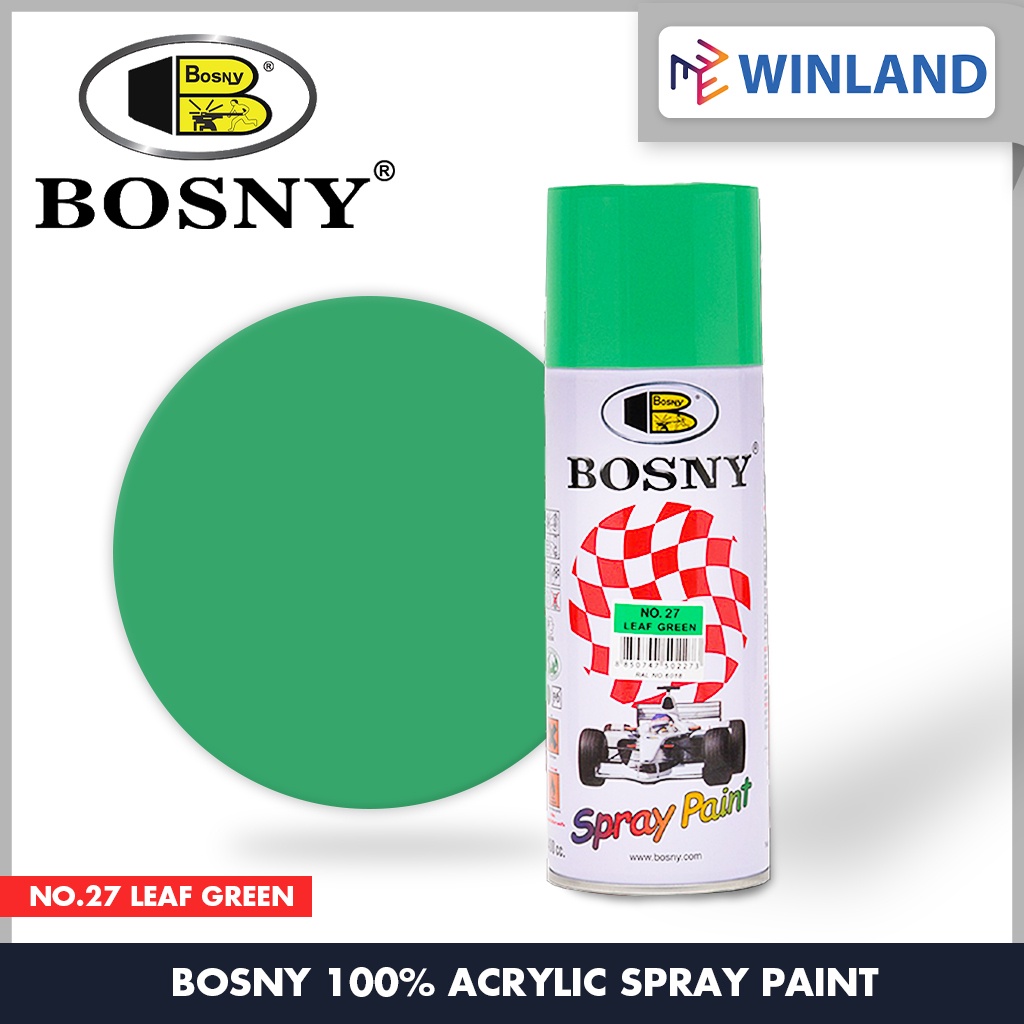 Bosny by Winland Pearl and Metallic Spray Paint No.27 Leaf Green ...
