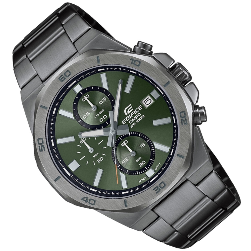 Casio Edifice EFV-640DC-3A Chronograph Stainless Steel Strap Watch For ...
