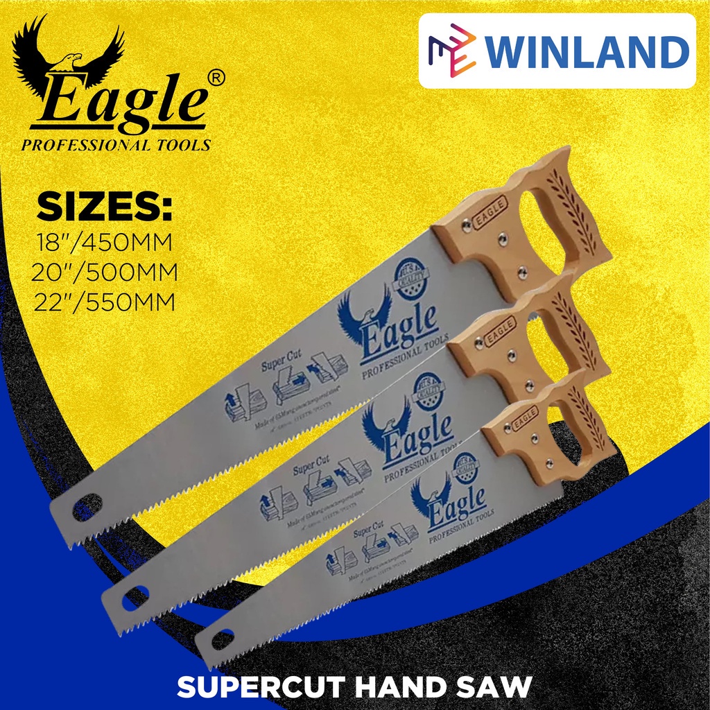 Eagle Tools by Winland Supercut Hand Saw 6T/Inch & 7T/Inch | Shopee ...