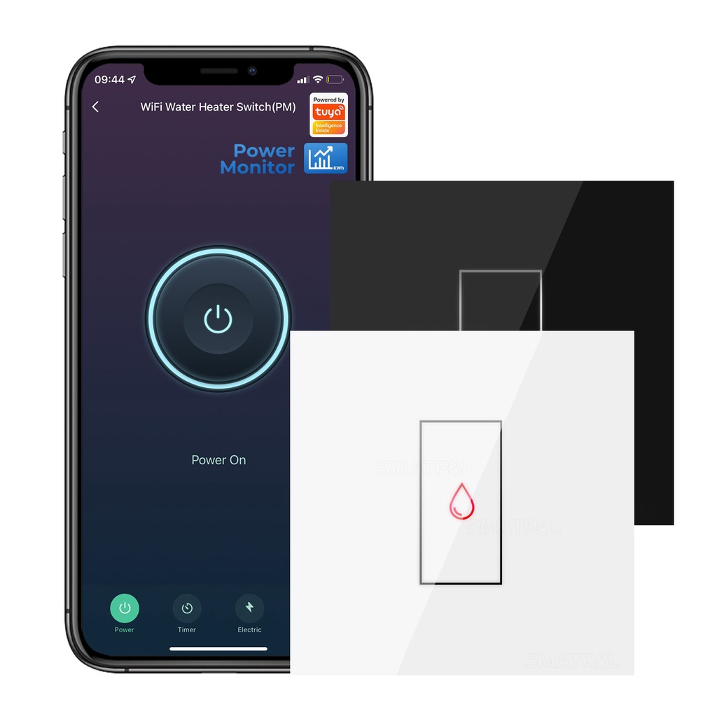 SMATRUL 20A EU Power Monitor Tuya Smart Wifi Water Heater Boiler Switch ...