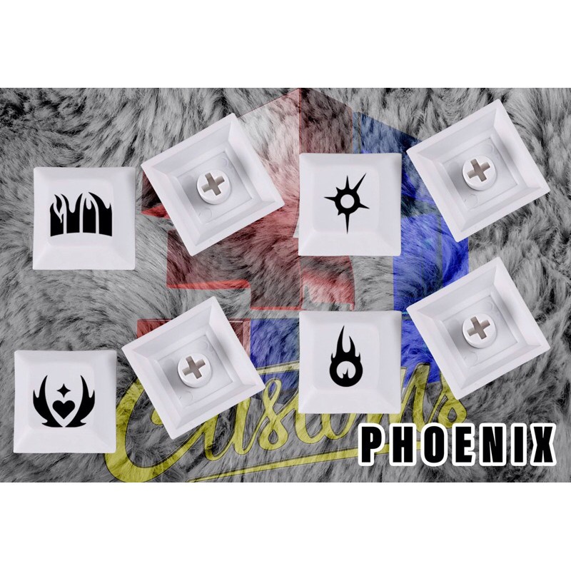 PBT Keycaps DSA 1u Valorant Keycaps Phoenix Skills (1set 4pcs) | Shopee ...