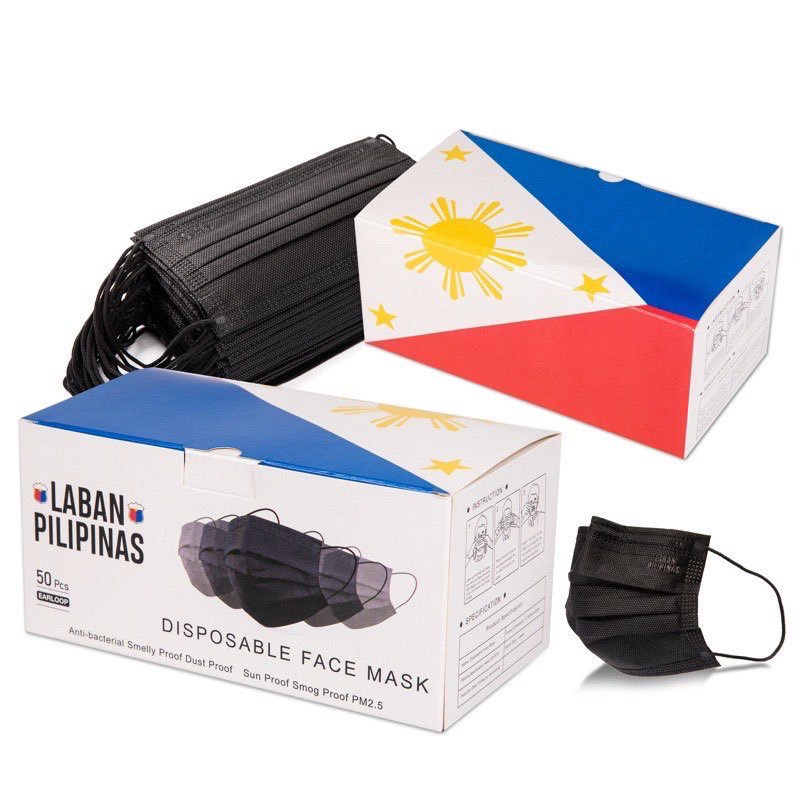 LABAN PILIPINAS Face Masks Surgical 3ply Excellent Quality 50PCS/BOX ...