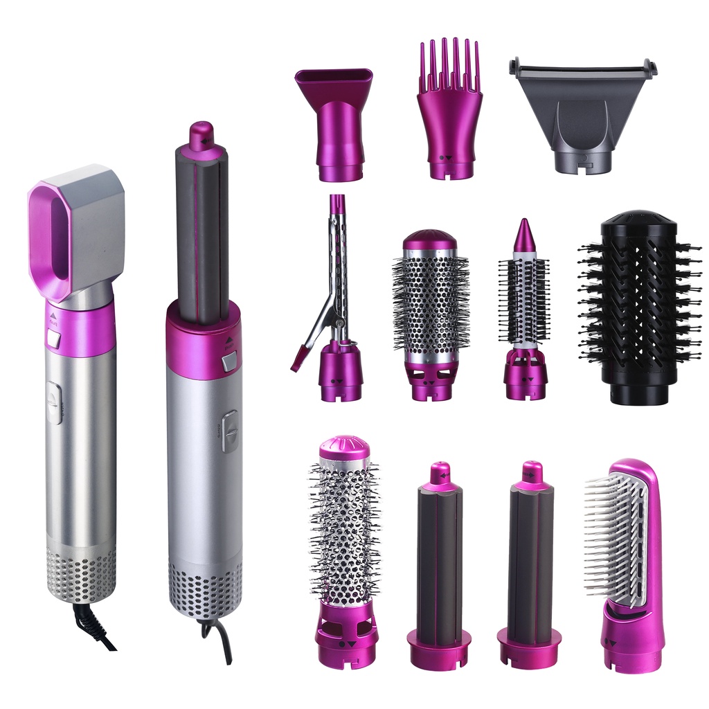 12 in 1 Hair Dryer Brush & Volumizer One Step Blow Dryer 1200W Hot Air ...