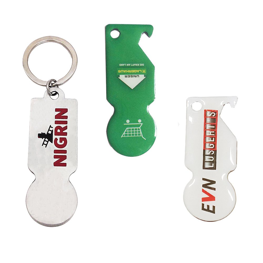 Shopping Trolley coin keychain Stainless Steel Shopping Cart Coin Chip ...