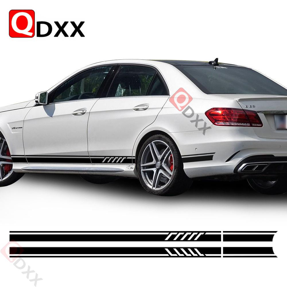 Pair of Edition 1 Style Side Stripes Decal Sticker for Mercedes Benz ...