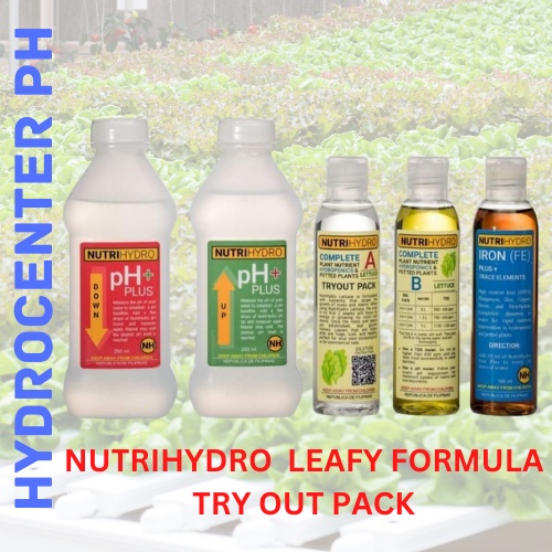 NUTRIHYDRO hydroponics nutrient solutions LEAFY FORMULA TRY OUT PACK ...