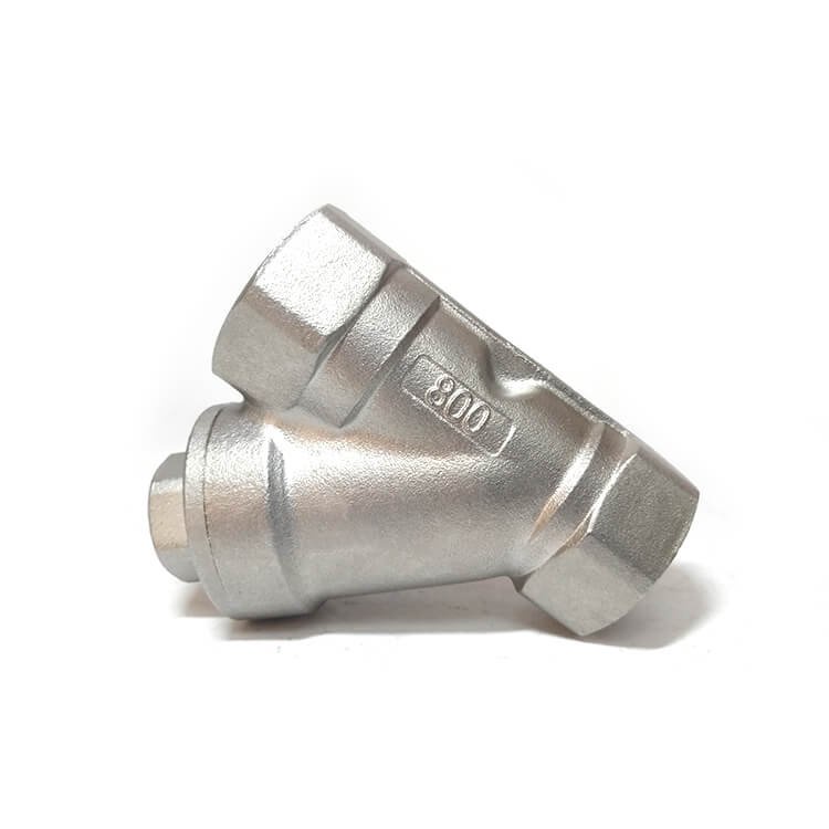 WCB CF8 CF8M stainless steel 316 304 threaded Y strainer | Shopee ...